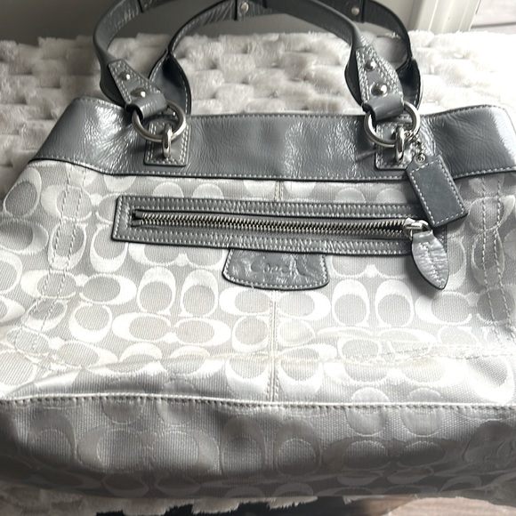 Coach | Bags | Coach Signature Grey | Poshmark